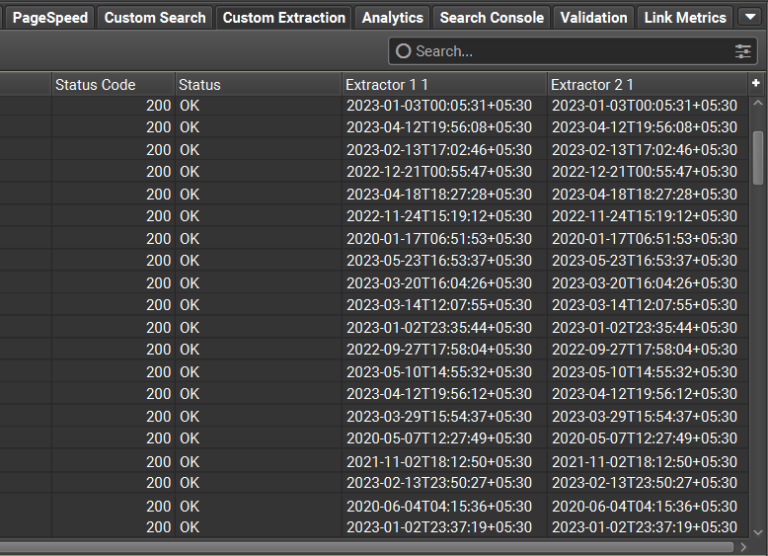 How to Extract the Published Date of All Pages on a Site